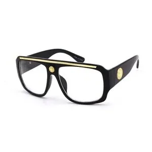 Unbranded | Accessories | Mens Oversized Square Aviator Glasses Black ...